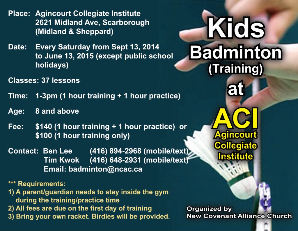 2014_Saturday_ACI_Kids_Badminton_Training_efyer | New Covenant Alliance ...